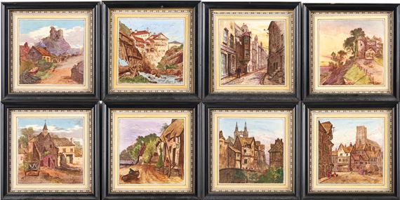 William Wise | EIGHT WILLIAM WISE FOR MINTON TRANSFER-DECORATED TILES ...