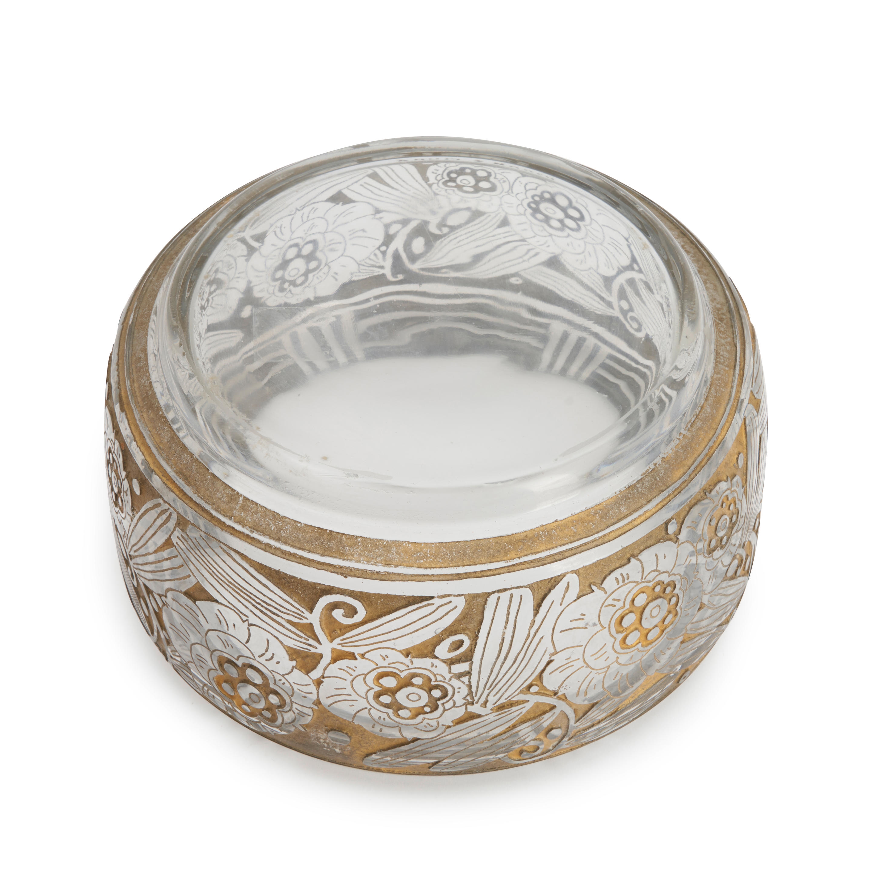 Daum Frères | DAUM ACID-ETCHED AND PATINATED COVERED GLASS BOX, (Circa ...