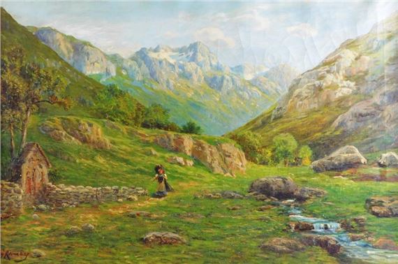 George S. Ramsey | George S. Ramsey (British, 1869-1903), oil on canvas ...