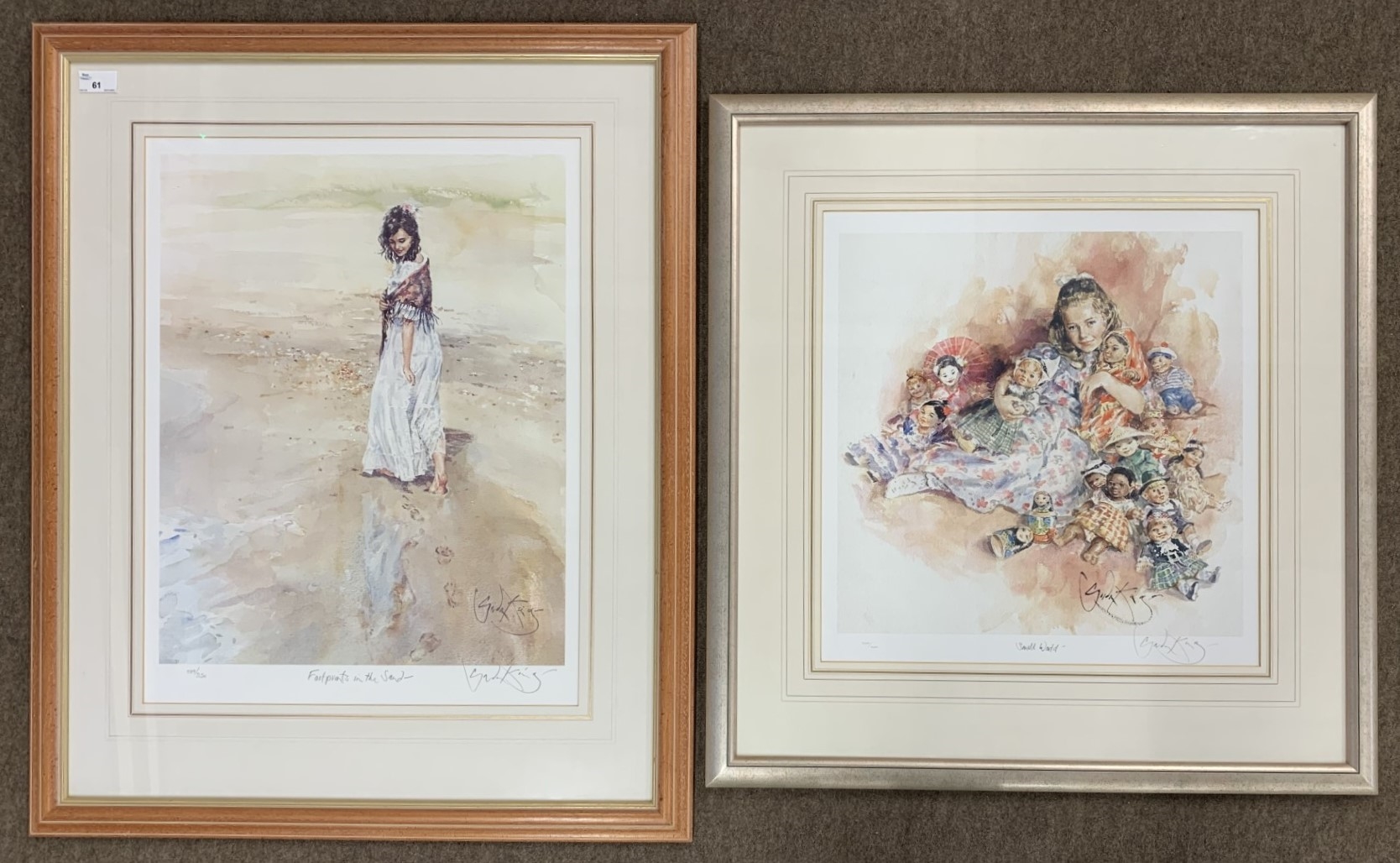 Gordon King | 'Footprints in the Sand' | MutualArt