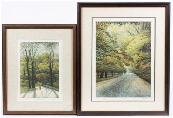 Harold Altman | Pair of Lithographs signed Harold Altman (1984) | MutualArt