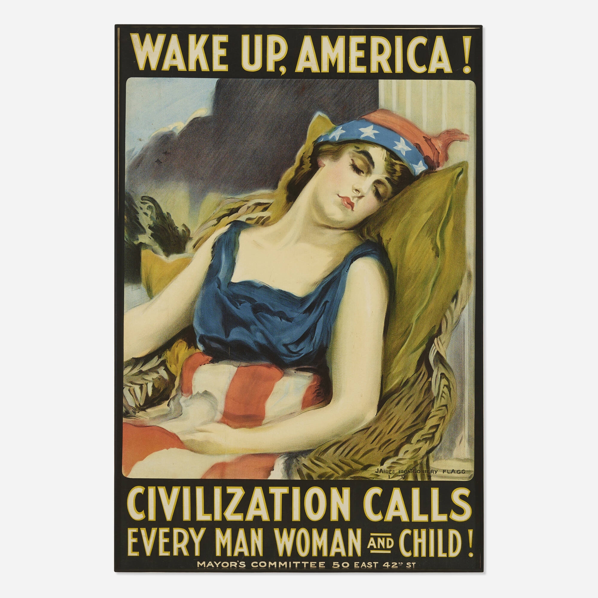 James Montgomery Flagg | Wake Up, America! Civilization Calls (poster ...