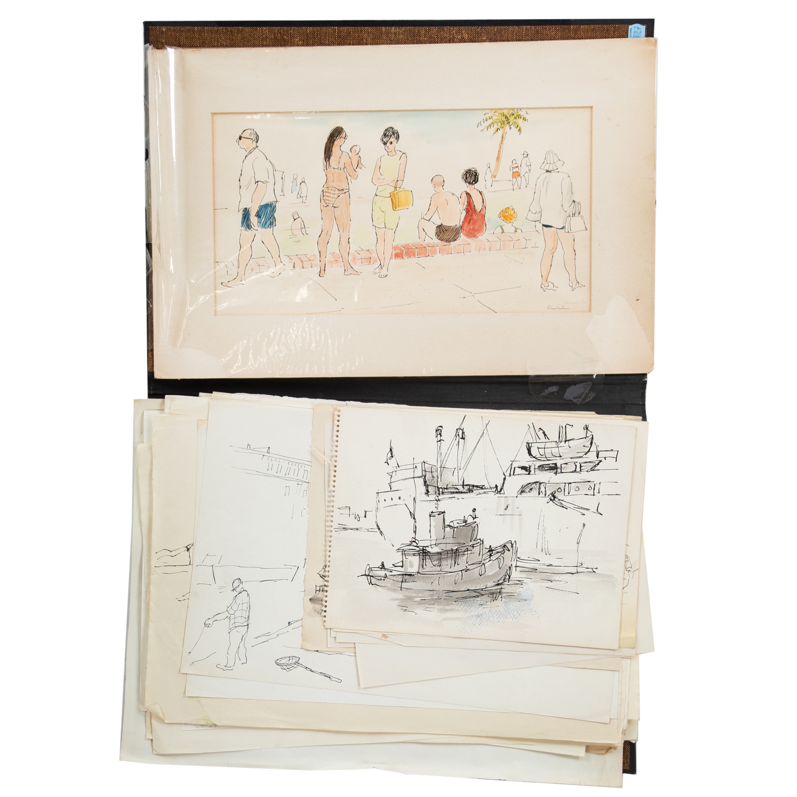 Jacob Glushakow | Portfolio of Assorted Drawings (1914) | MutualArt