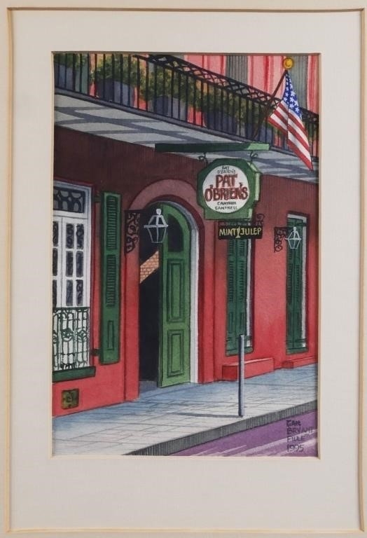 Gail Bryant | NEW ORLEANS PAT O'BRIENS WATERCOLOR | MutualArt