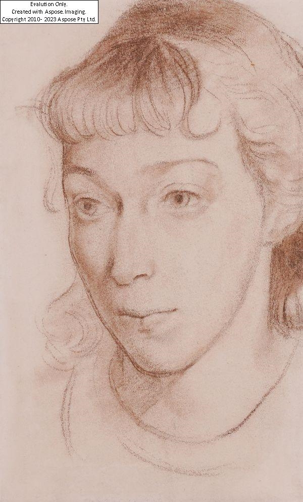 Augustus Edwin John | Portrait of Mrs Johnstone | MutualArt