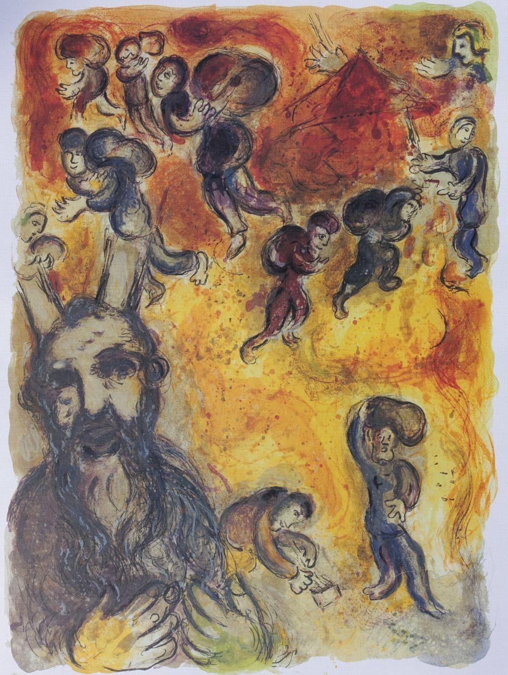 Marc Chagall | Moses and the Exodus (1989) | MutualArt