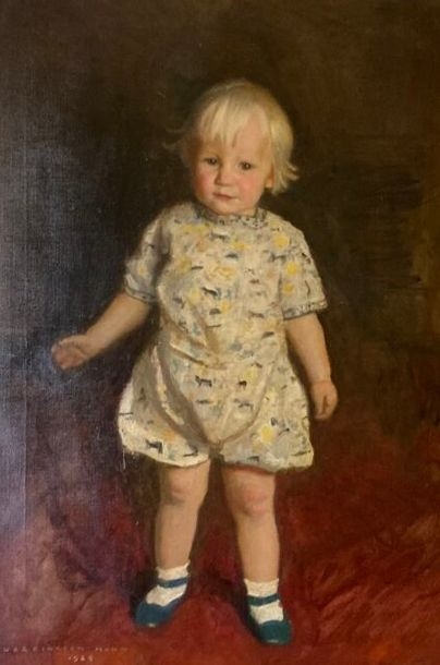 Harrington Mann | Portrait of MichaelKroyer as a Child (1924) | MutualArt