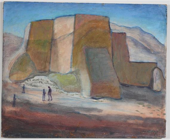 Pleasant Ray McIntosh | Old Church at Taos (1951) | MutualArt