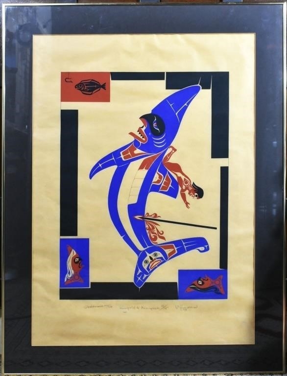 Ron Hamilton | RON HAMILTON KI-KE-IN SILKSCREEN PRINT 10/75 | MutualArt