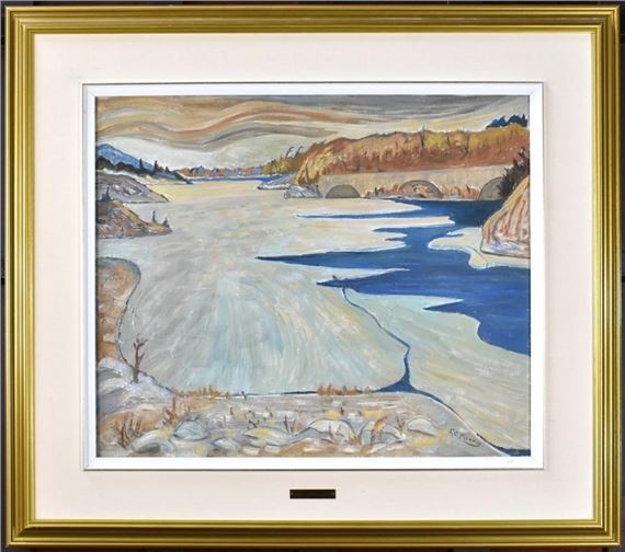 Sidney Charles Mooney | SIDNEY C. MOONEY 'OLD BRIDGE' OIL ON CANVAS ...