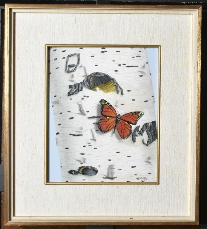 Michael Walker | MICHAEL C. WALKER 'MONARCH' OIL ON BOARD | MutualArt