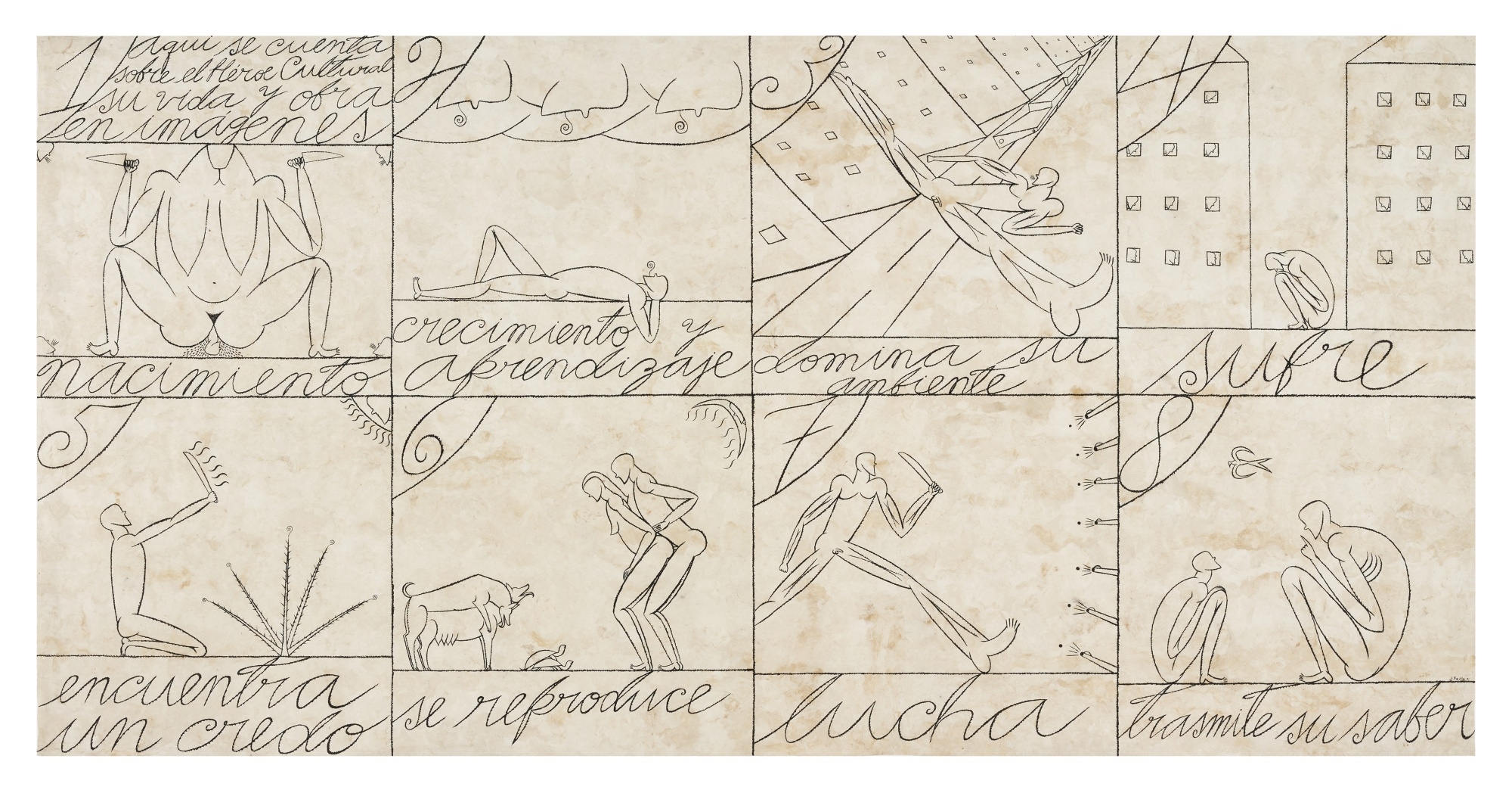 José Bedia | El héroe cultural (1991) | MutualArt