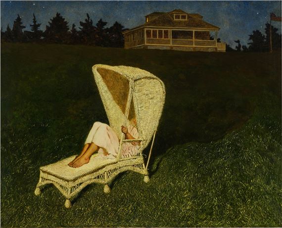 Jamie Wyeth | Pig and The Train (1977) | MutualArt