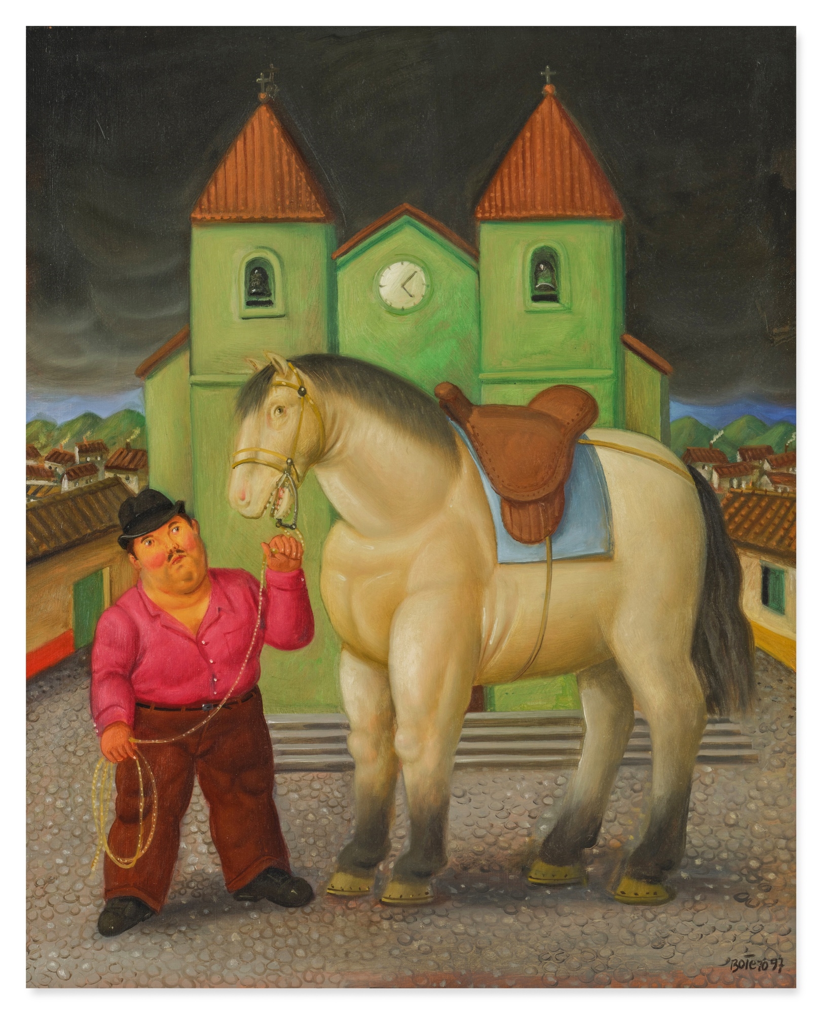 Fernando Botero | The Bedroom (1979) | MutualArt