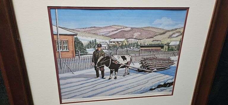 Derm Duggan | OX SLED AT NORRIS POINT NEWFOUNDLAND | MutualArt