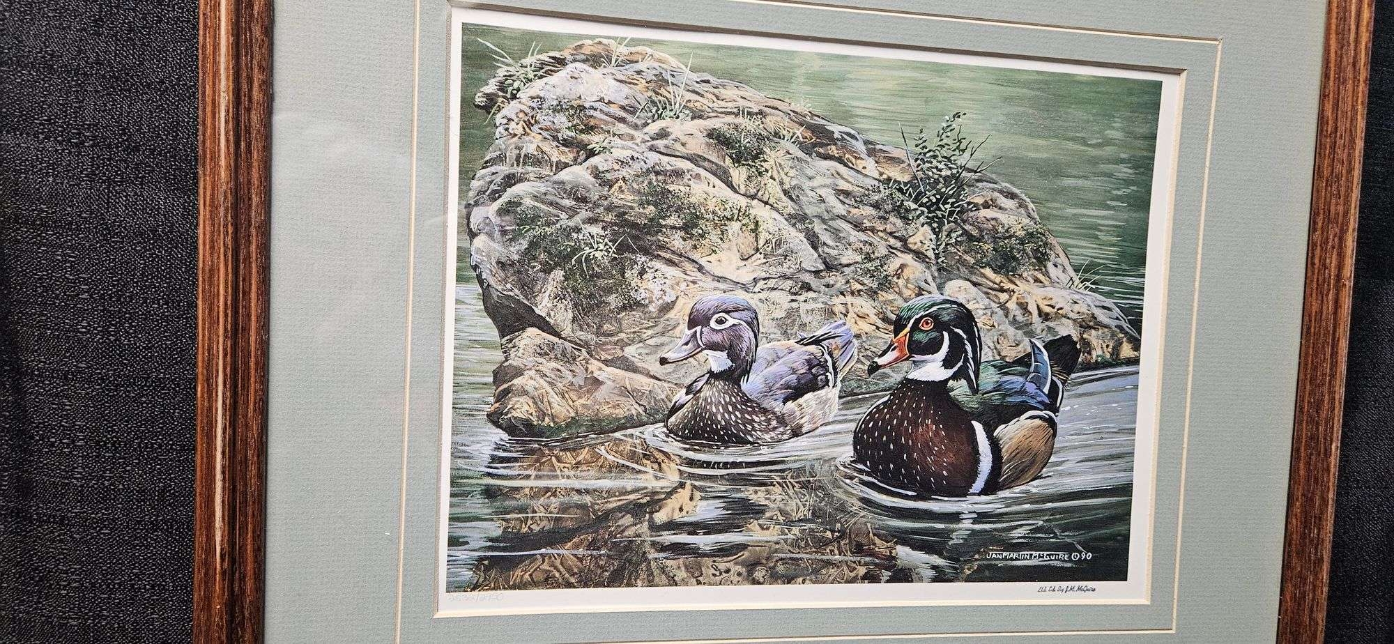 Jan Martin McGuire | Two wood ducks (1990) | MutualArt