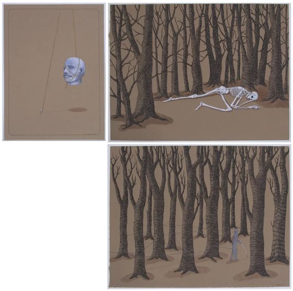 Michael Caines | HEAD ON A STRING; MUMMY IN THE FORREST; SKELETON IN ...