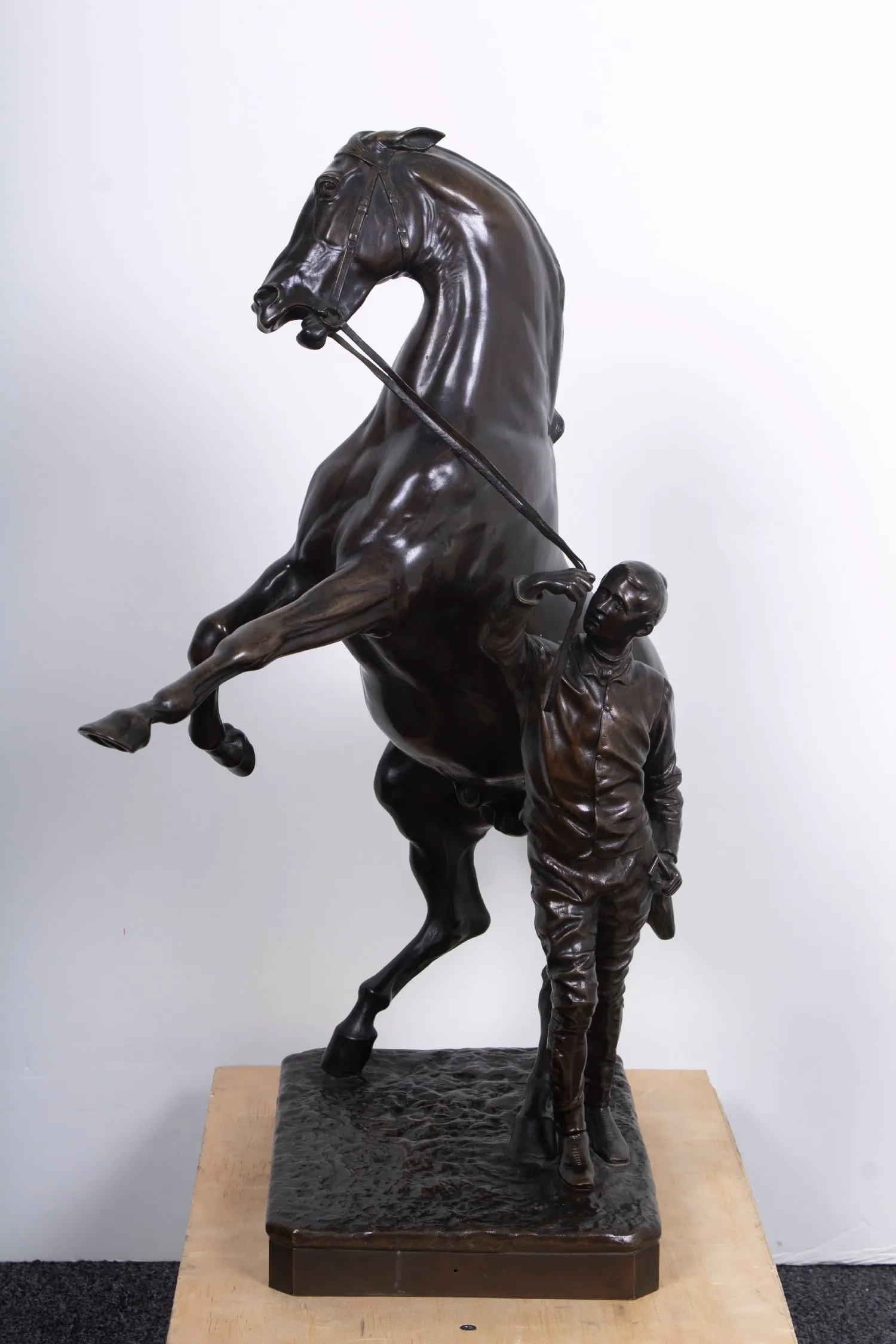 Sir Joseph Edgar Boehm | THE REARING THOROUGHBRED | MutualArt