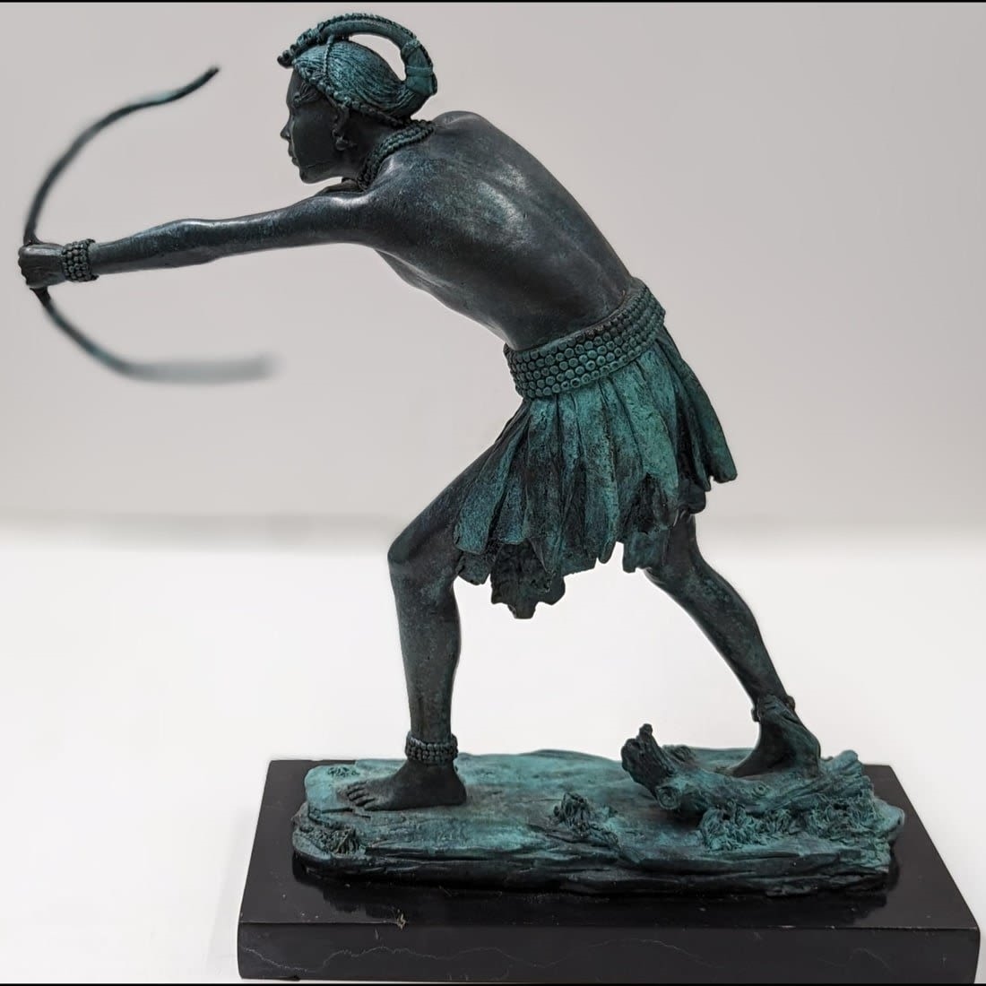 Max Milo | Vintage Signed Milo Bronze Aboriginal Hunter Sculpture ...