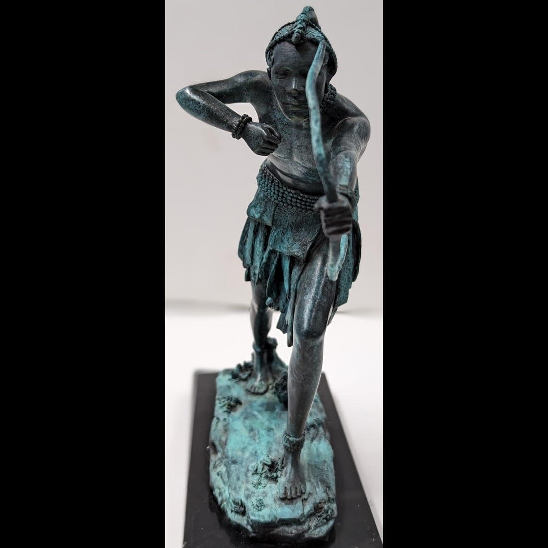 Max Milo | Vintage Signed Milo Bronze Aboriginal Hunter Sculpture ...