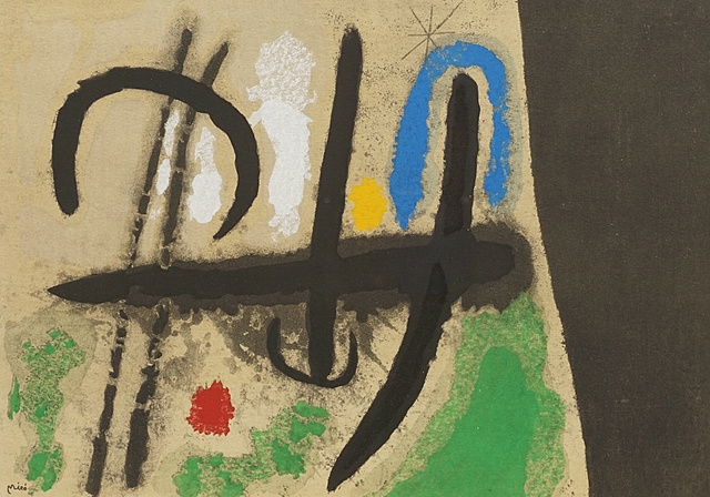 Joan Miró | Oiseau dans un Paysage (Vogel in einer Landschaft) (1893 ...