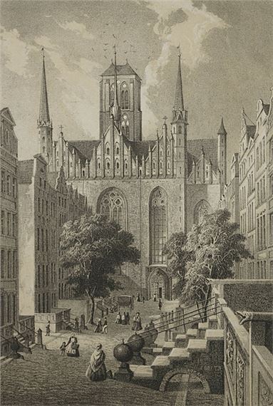 Julius Greth | Die Frauengasse in Danzig (Circa 1857) | MutualArt