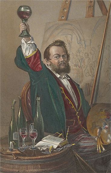 Albert Henry Payne | Das Portrait des Malers Peter Hasenclever (Circa ...