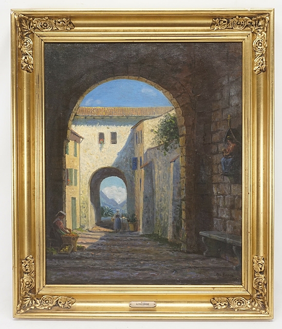 Karl Harald Alfred Broge | Blick aus einem Torbogen | MutualArt