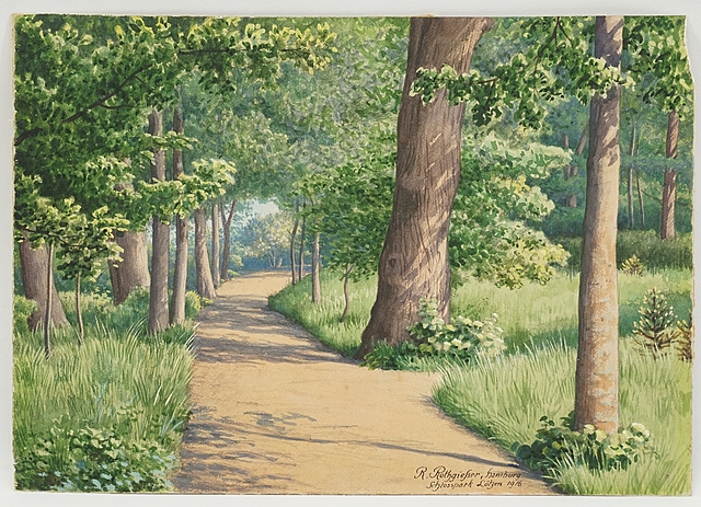 Richard Rothgiesser | Drei Parkansichten Schloss Lötzen (1873) | MutualArt