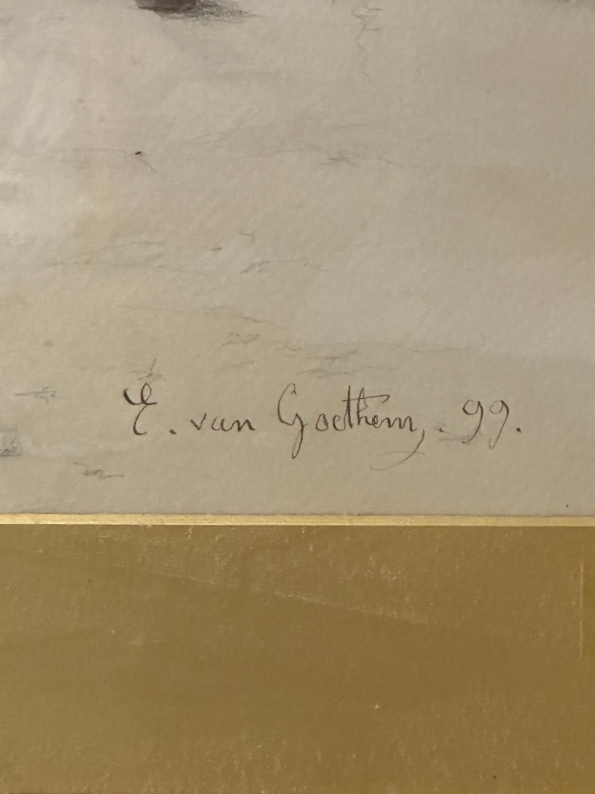 Edward Goethem | A water colour of a Dorset beach scene by Edward Van ...