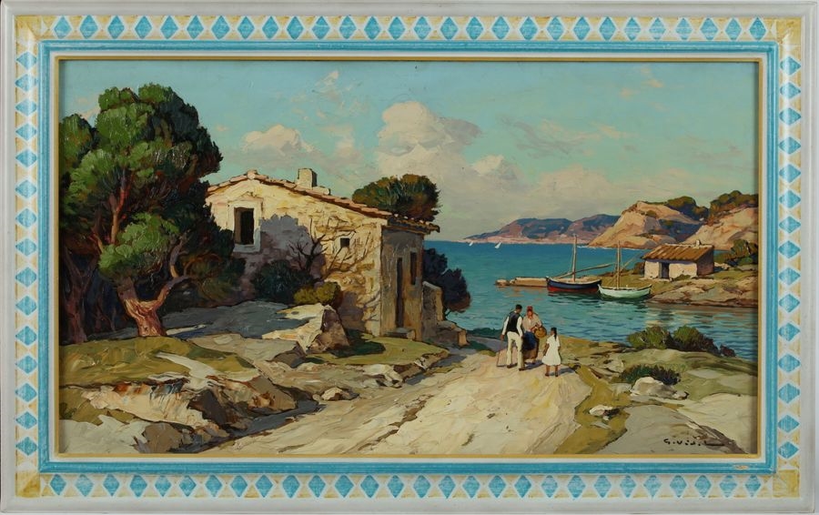 Gustave Vidal | Paysage de bord de mer | MutualArt