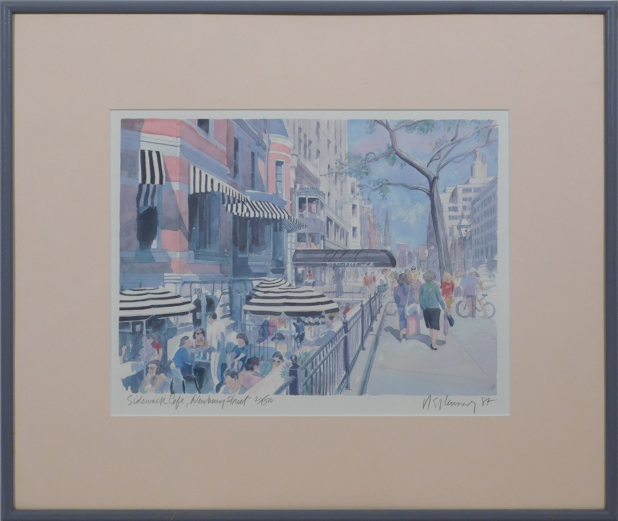 Robert E. Kennedy | Sidewalk Cafe, Newbury Street, (Boston) (1987 ...