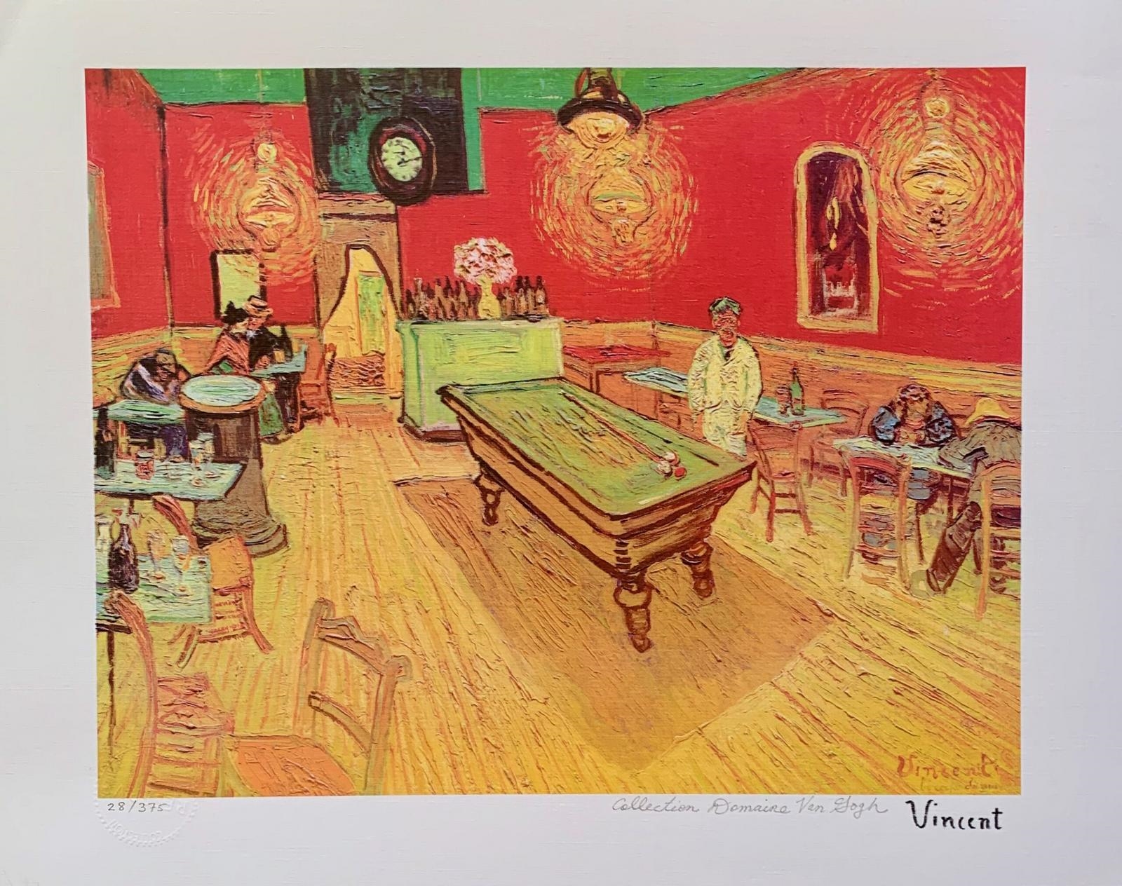 Vincent Van Gogh | The Night Cafe, Billiard Room | MutualArt