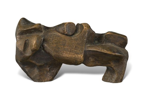 Henry Moore | Mother and Child with Tree Trunk | MutualArt