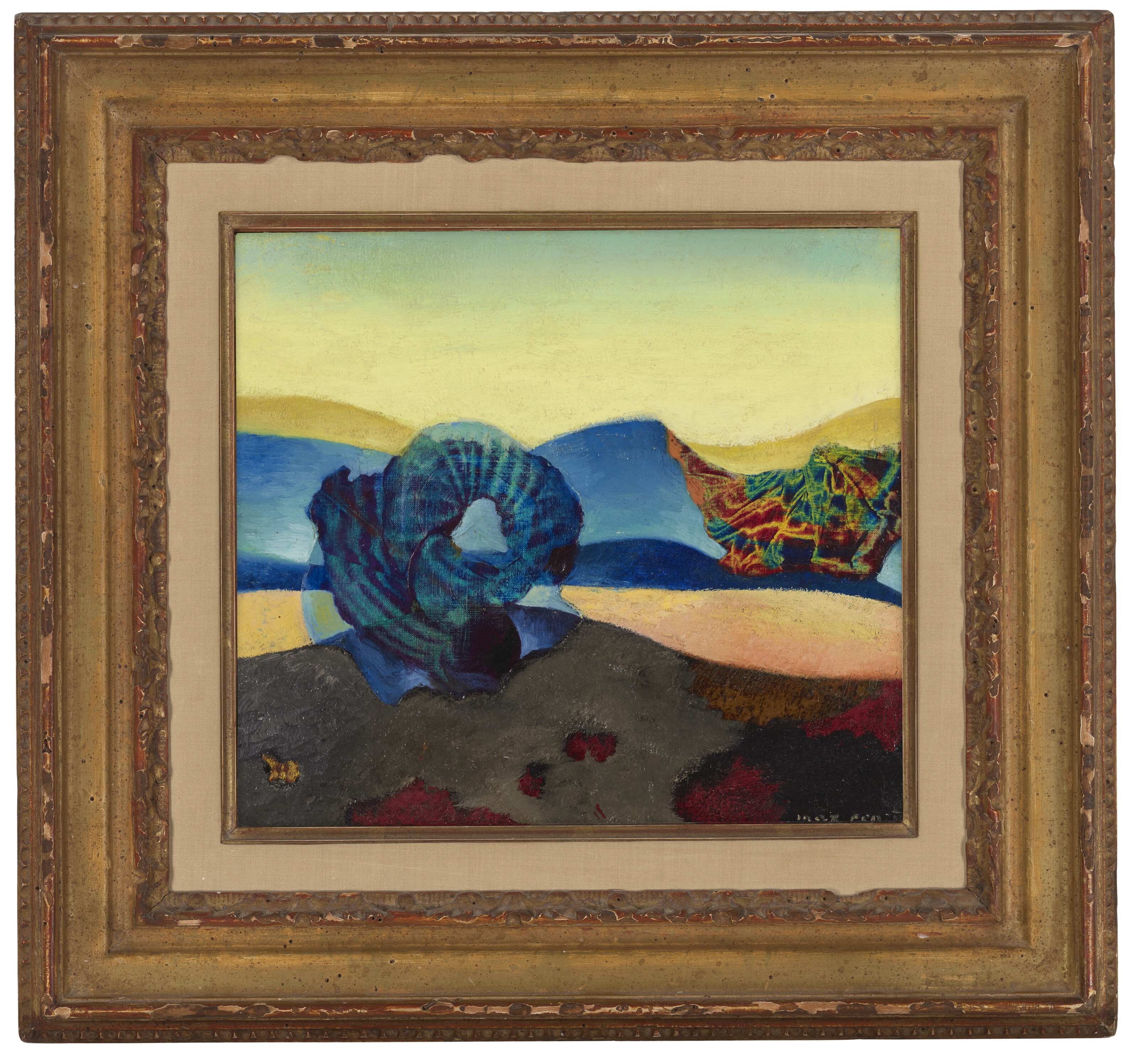 Max Ernst | Landscape with Double Portrait (Circa 1952) | MutualArt