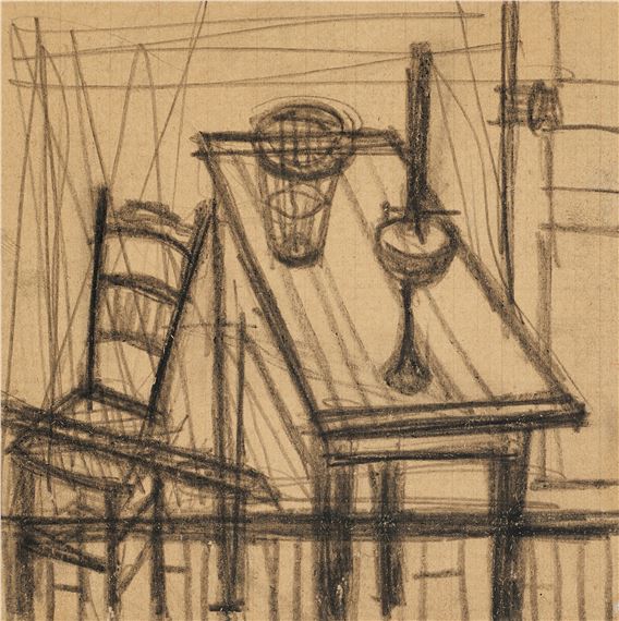 Bernard Buffet | Les Chants de Maldoror, Table et chaise dans un ...