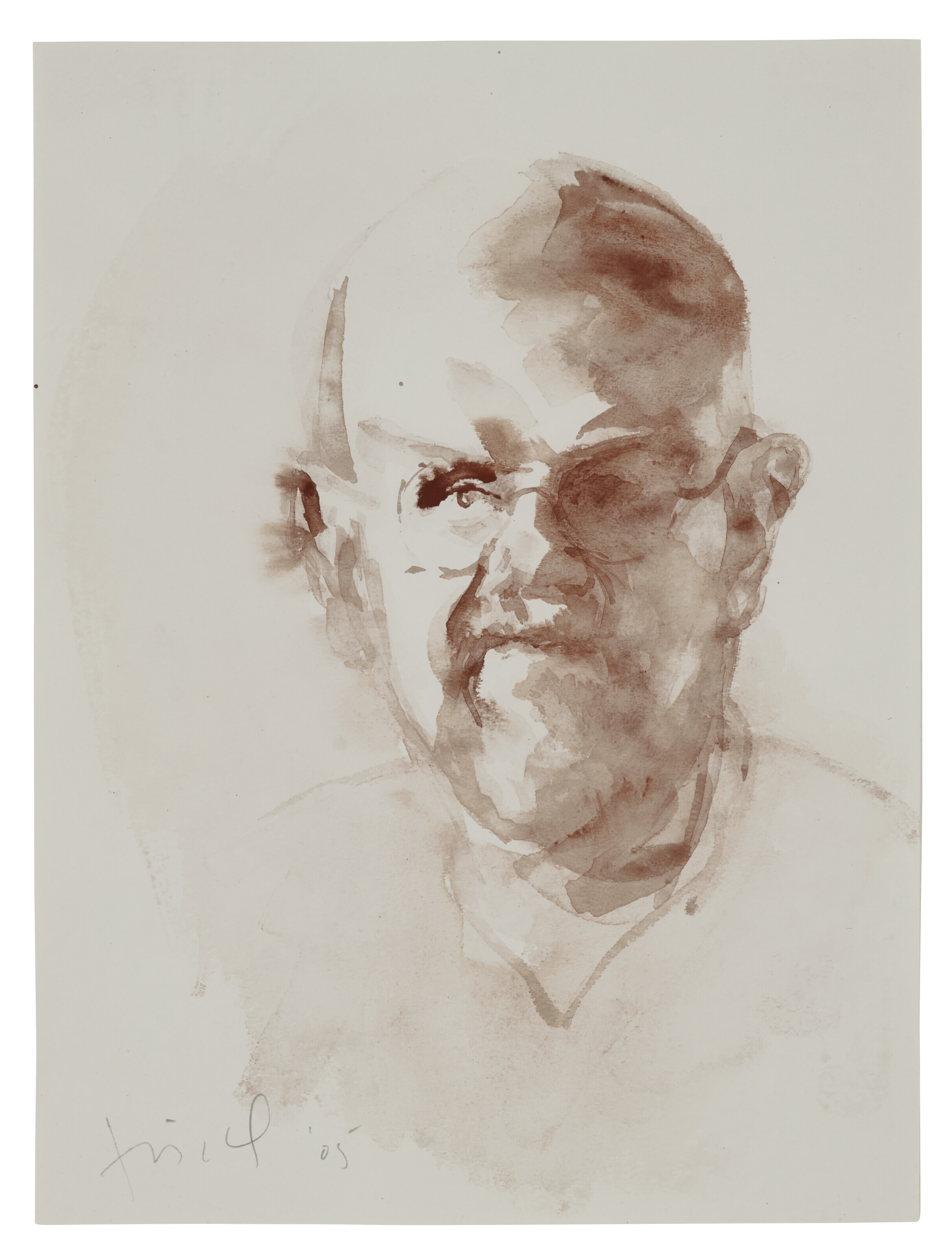 Eric Fischl | Untitled (Portrait of Barry Wakeford) (2005) | MutualArt
