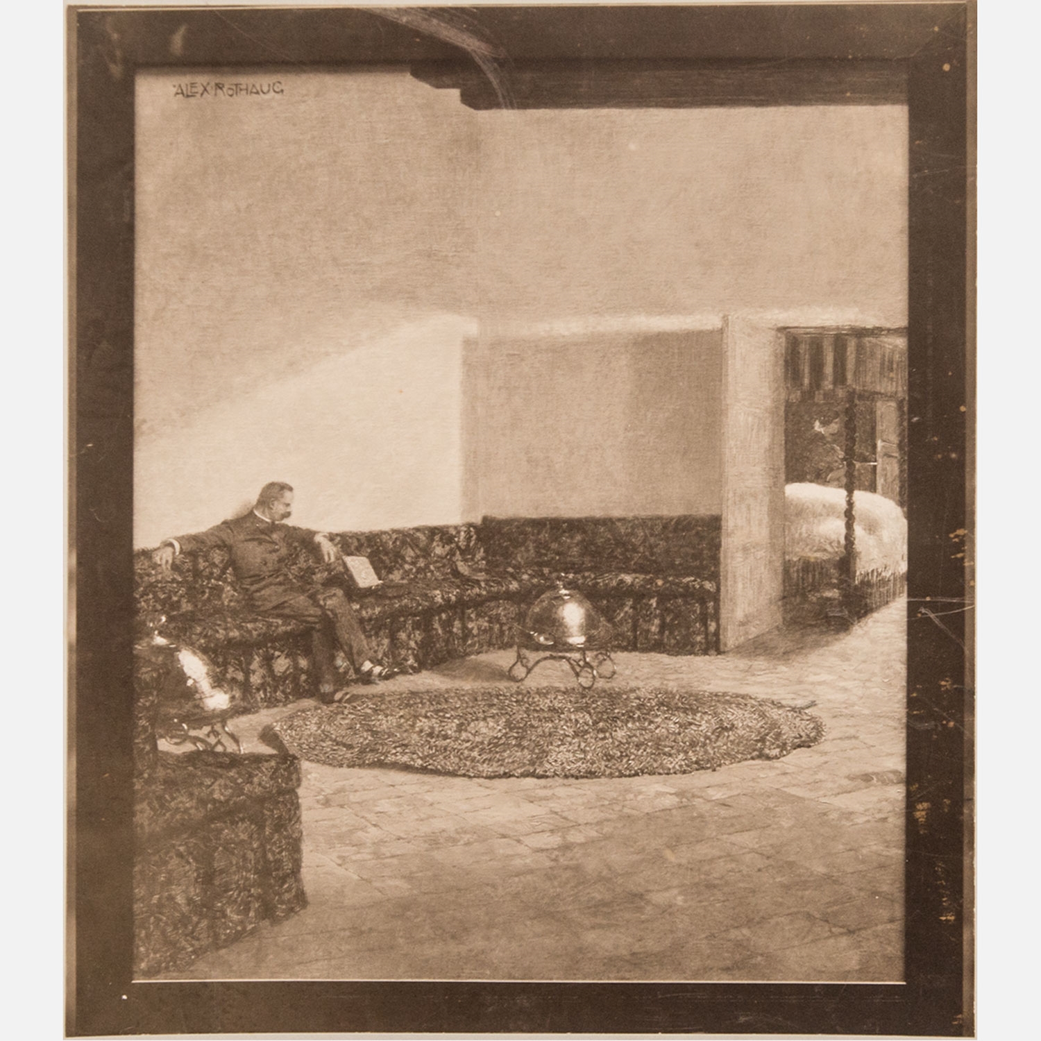 Alexander Rothaug | man in interior | MutualArt