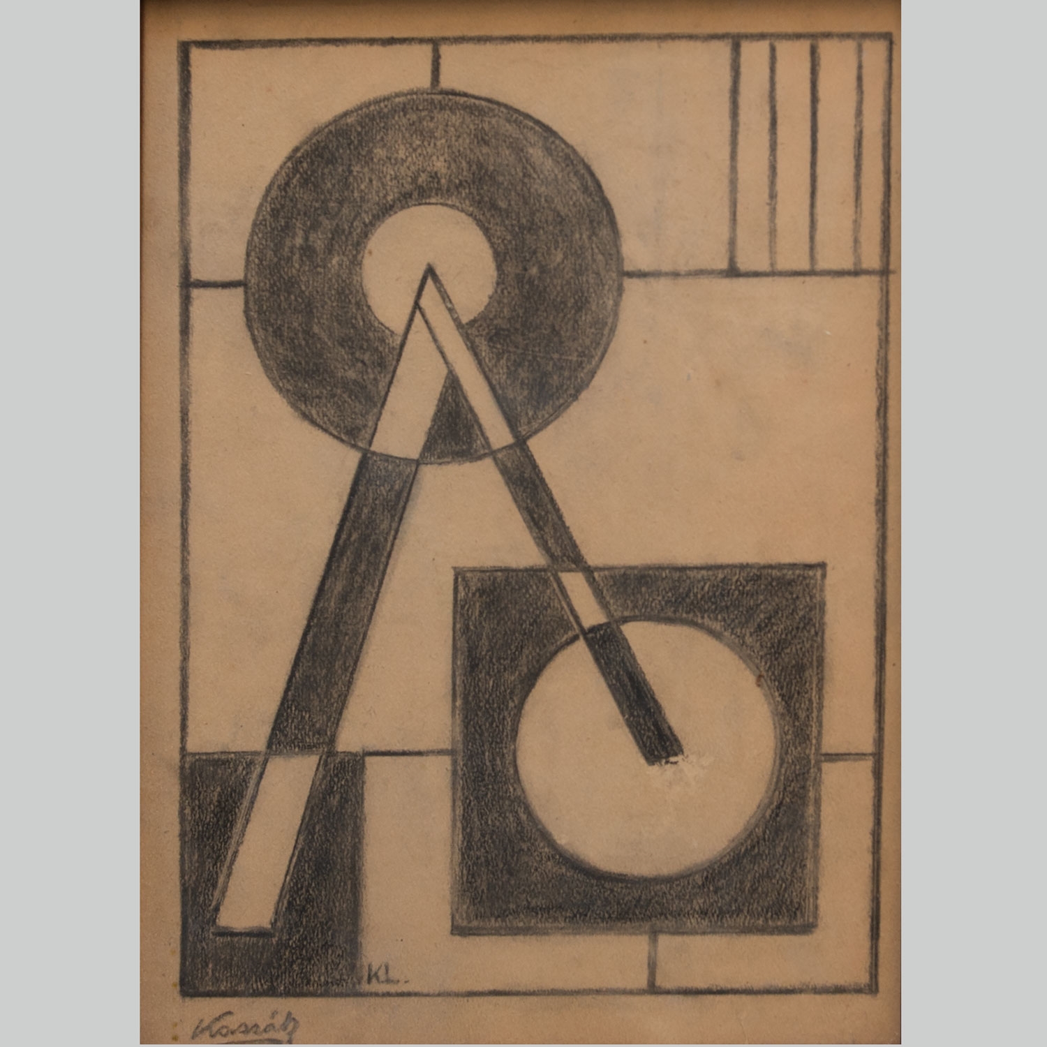 Lajos Kassák | cubistic composition | MutualArt
