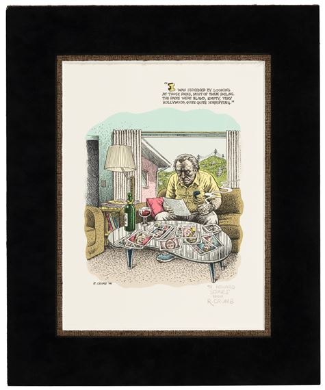 Robert Crumb | Serigraph of Charles Bukowski by R. Crumb | MutualArt