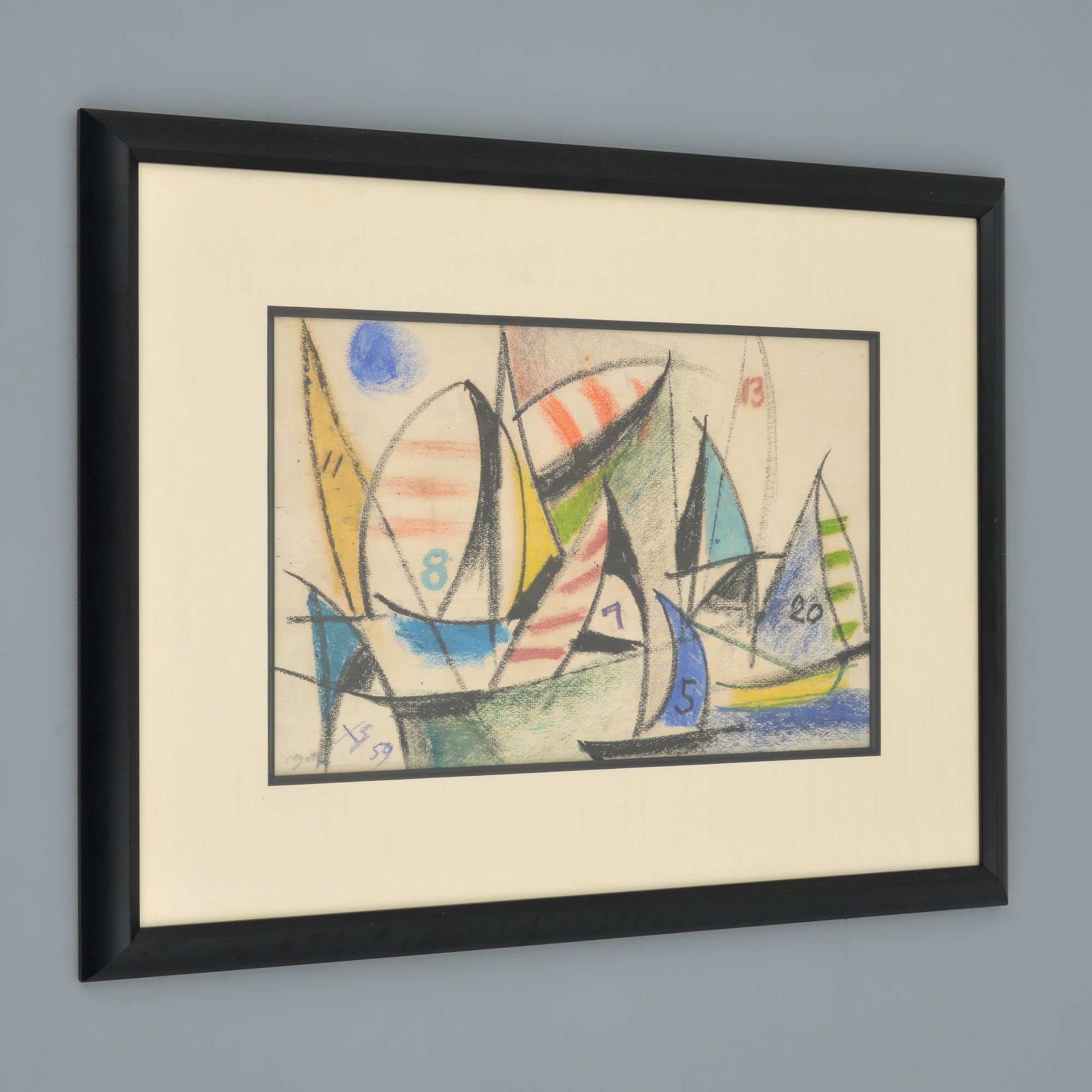 Xanti Schawinsky | Xanti Schawinsky Drawing, Sailboats (1959) | MutualArt