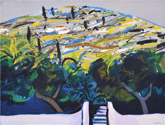 Edo Murtic | Edo Murtic Landscape Painting, 45W (1983) | MutualArt