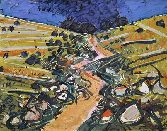 Edo Murtic | Edo Murtic Landscape Painting, 37W (1987) | MutualArt