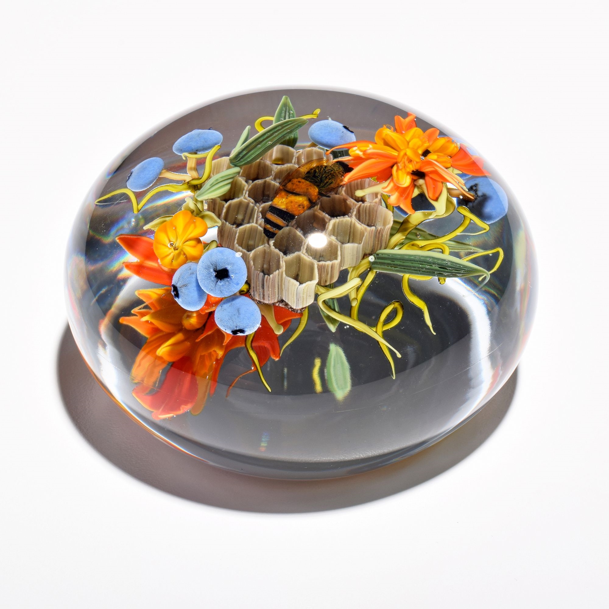 Paul Stankard | Paul J. Stankard Botanical Paperweight (1993) | MutualArt