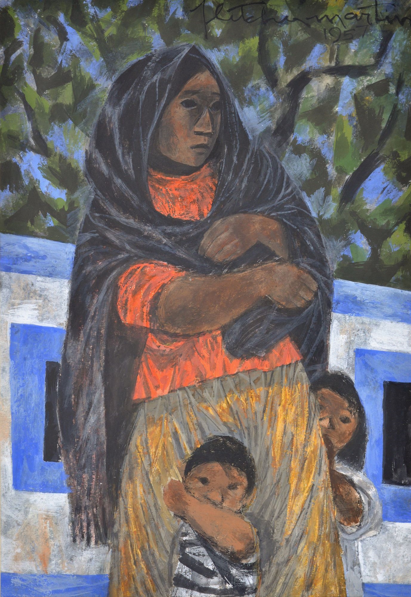 Fletcher Martin | Woman in Blue Reclining on Beach (1940) | MutualArt