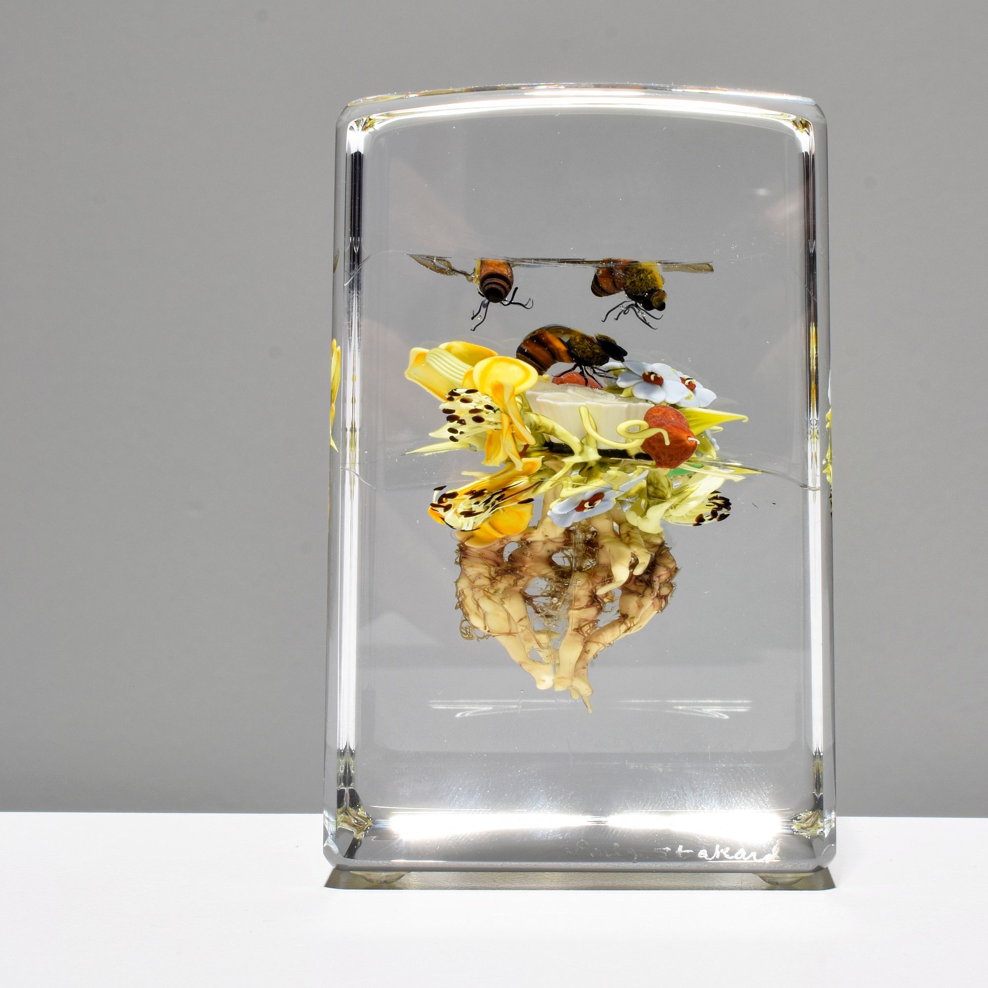 Paul Stankard | Paul Stankard Botanical / Root People Paperweight ...