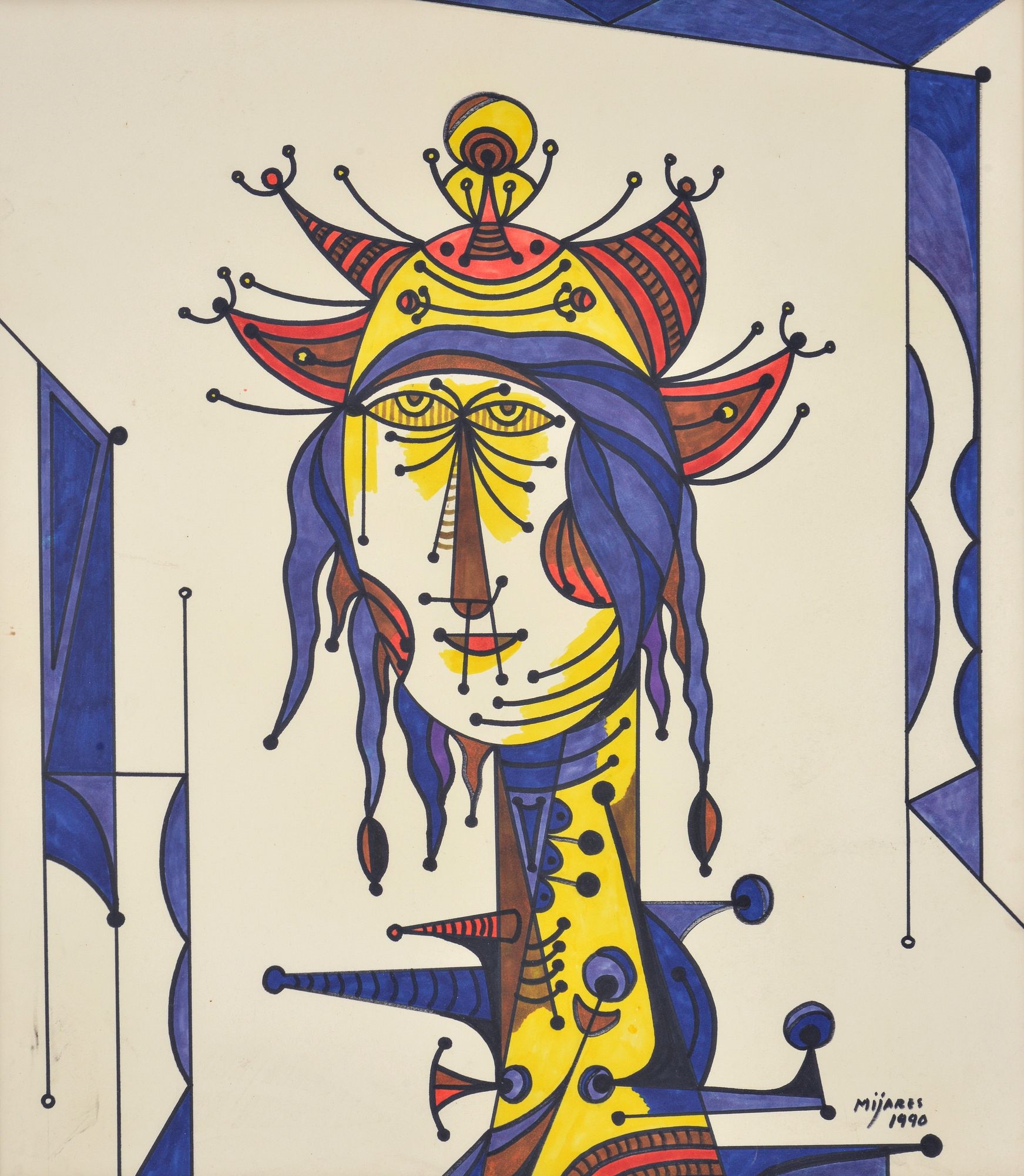 José María Mijares | Jose Mijares Drawing (1990) | MutualArt