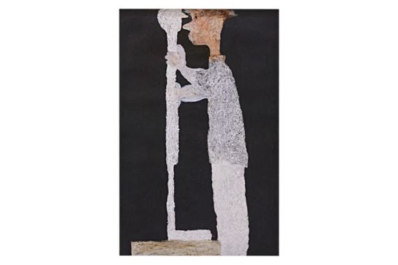 R.A Webb | MAN HOLDING STATUE | MutualArt