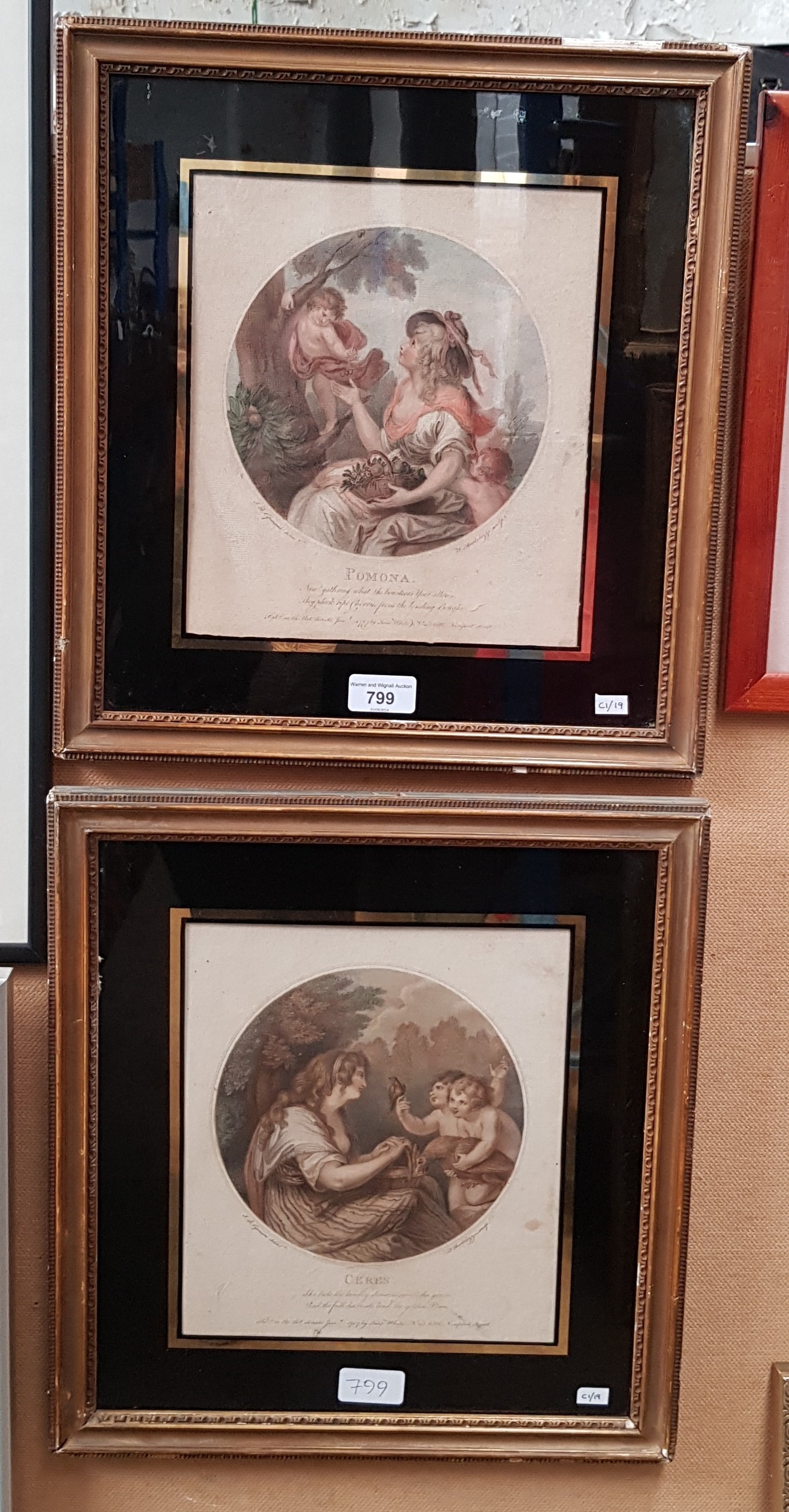 Francesco Bartolozzi | A pair of 18th century engravings by F ...