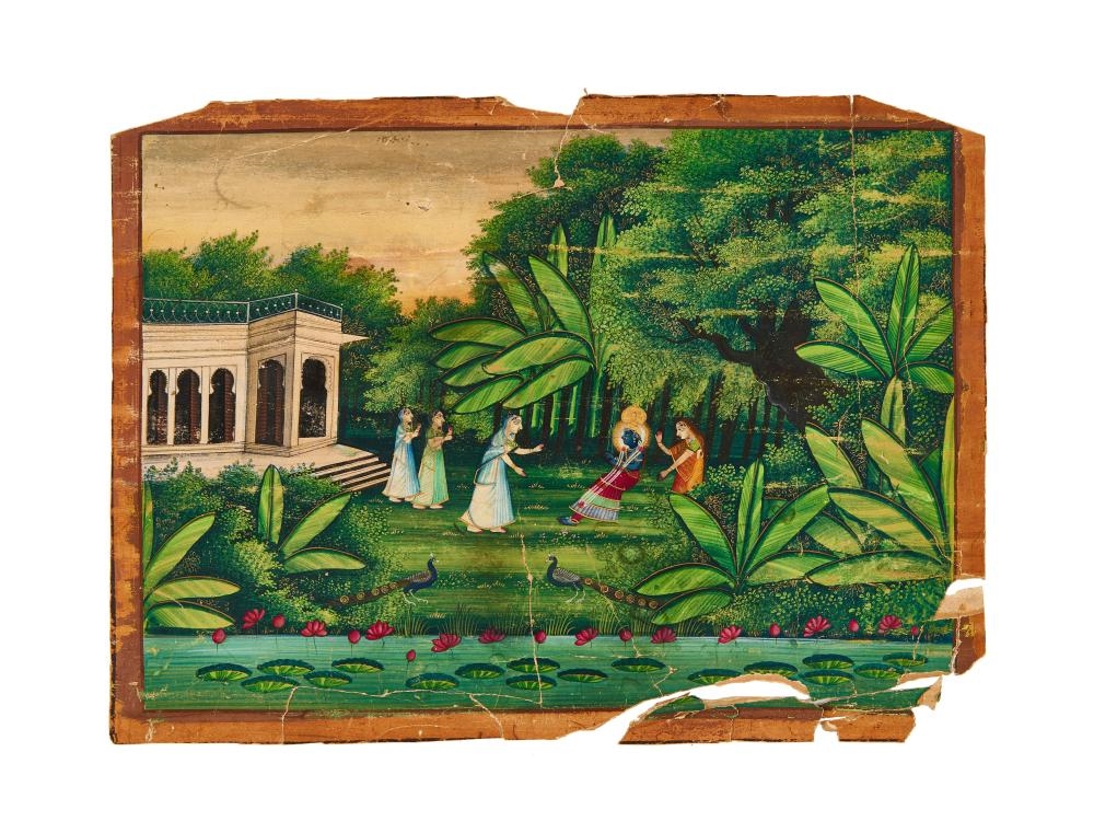 Indian School, 19th Century | AN INDIAN MINIATURE PAINTING OF KRISHNA ...